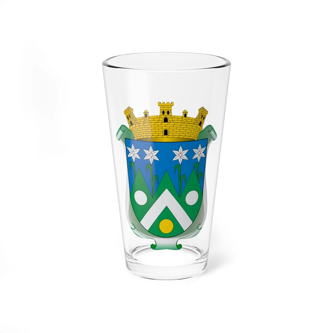 Escudo de Magdalena (Mexico) (Coat of Arms) Pint Glass 16oz – Go Mug ...
