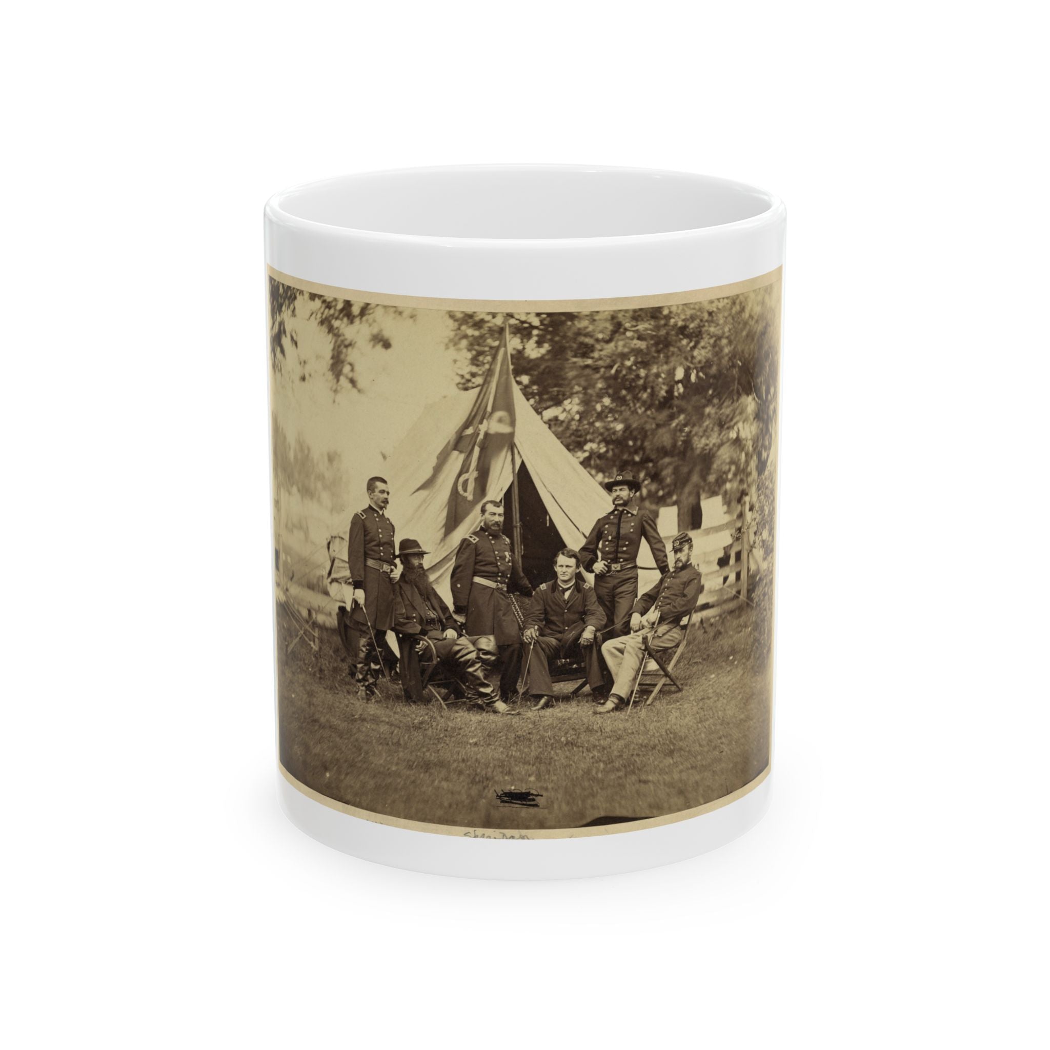 Major General Philip Sheridan And His Generals In Front Of Sheridan's ...