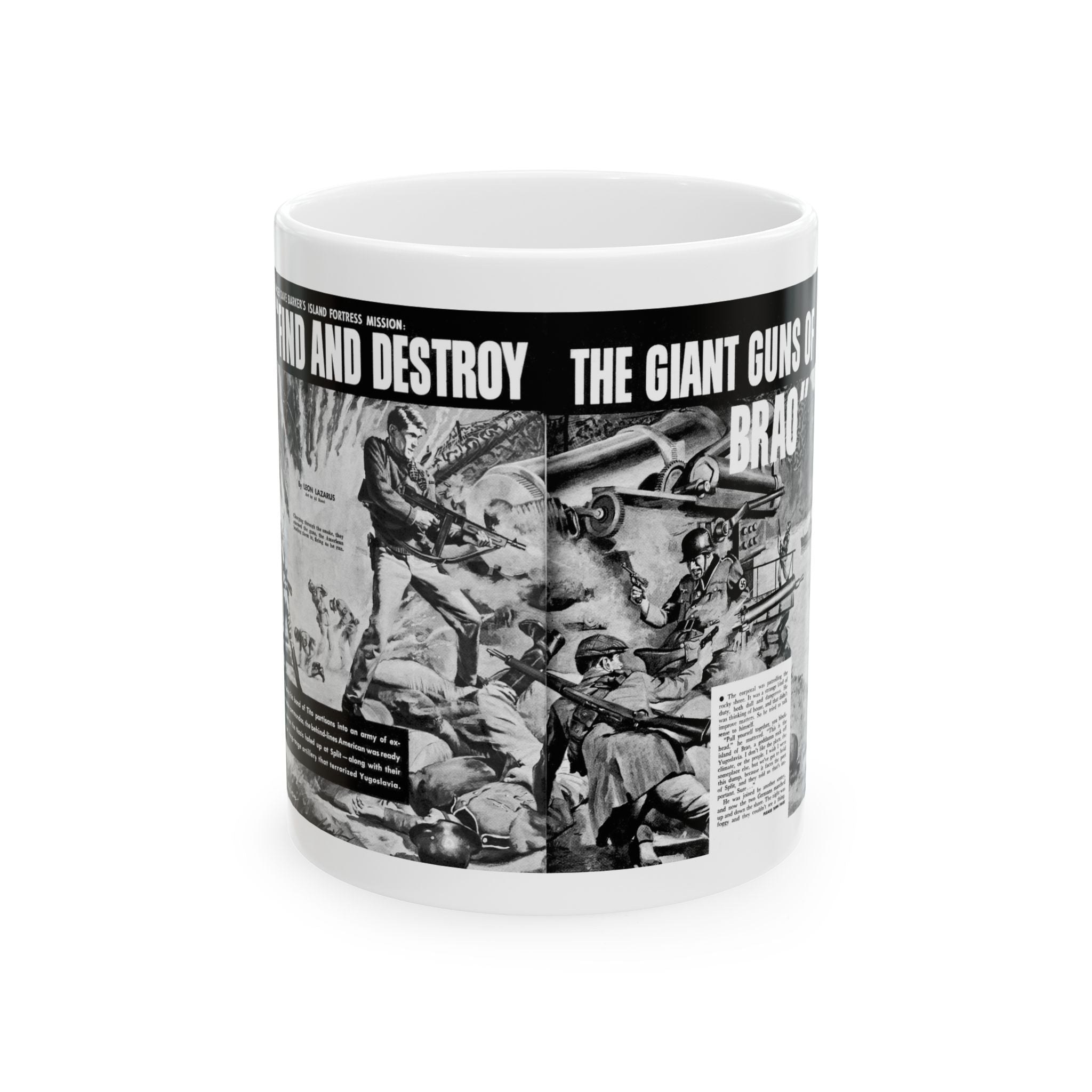 Find And Destroy The Giant Guns Of Brao, Action For Men, March 1965-03 ...