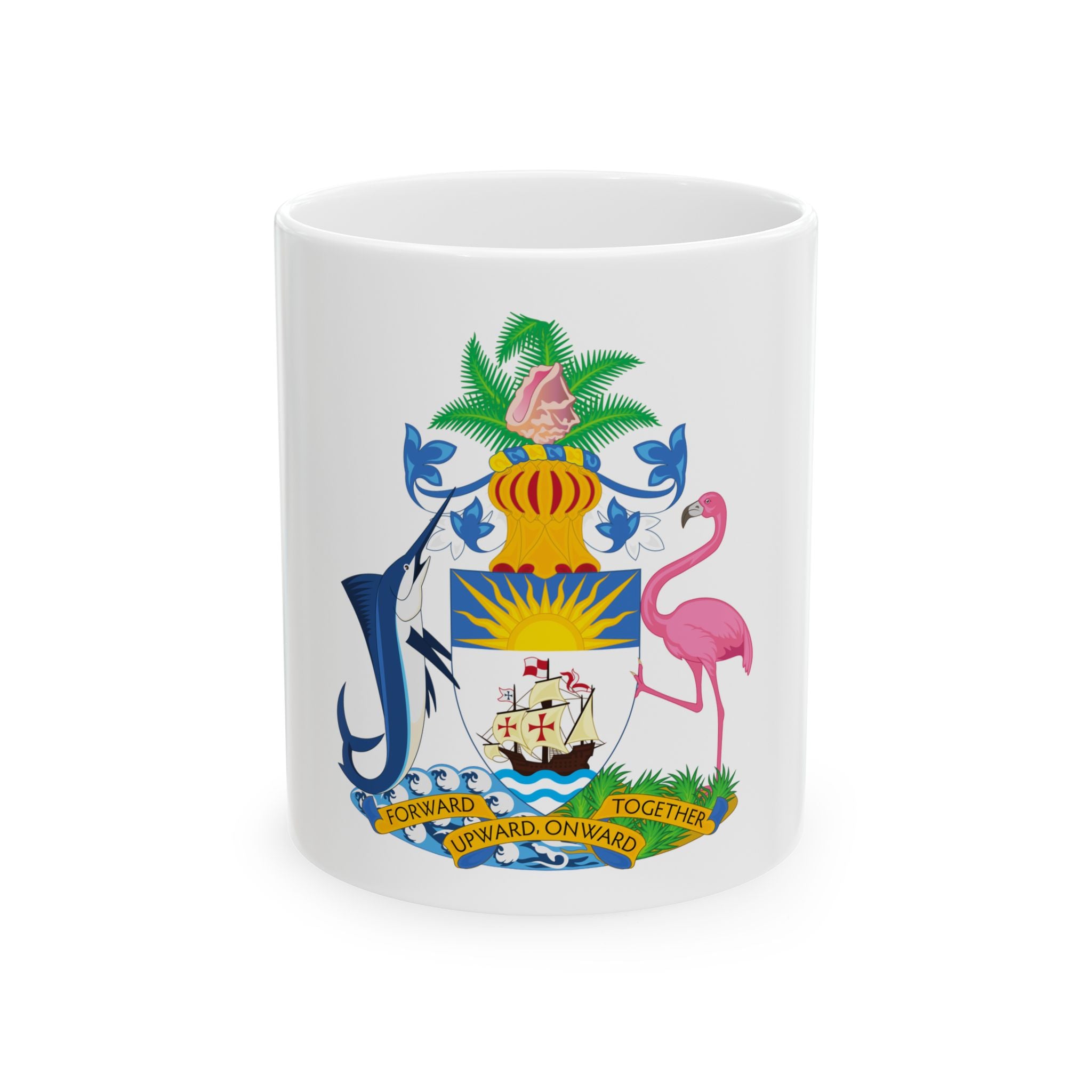Coat of Arms of The Bahamas - White Coffee Mug | Shop Unique Drinkware ...