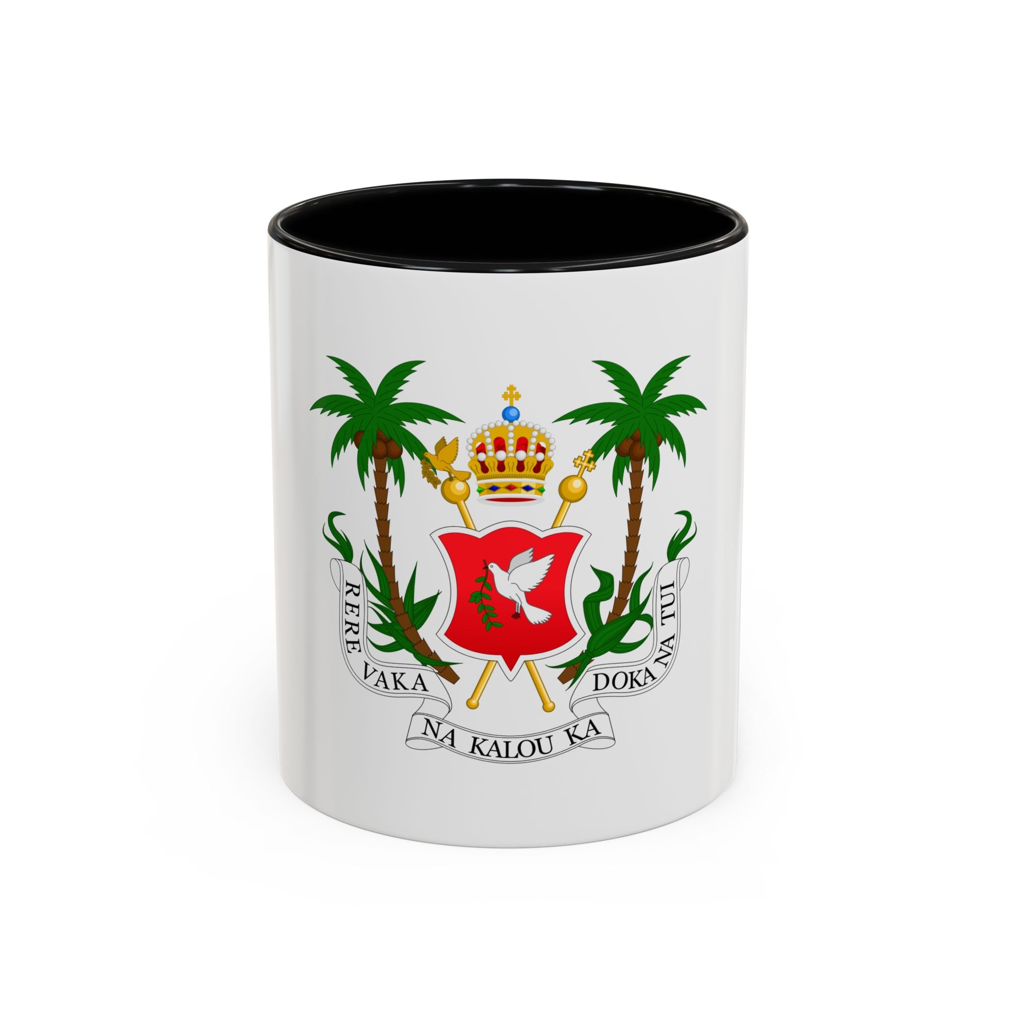Coat of arms of the Kingdom of Fiji (1871-1874) - Accent Coffee Mug ...