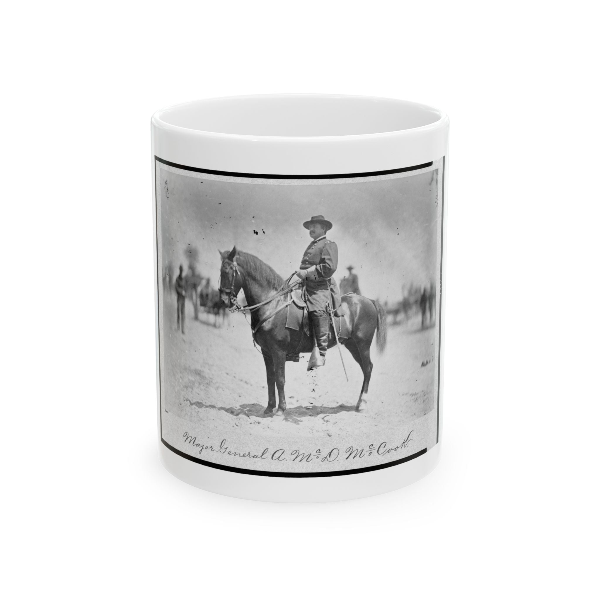 Major General Alexander Mcdowell Mccook, Full-Length Portrait Seated On ...