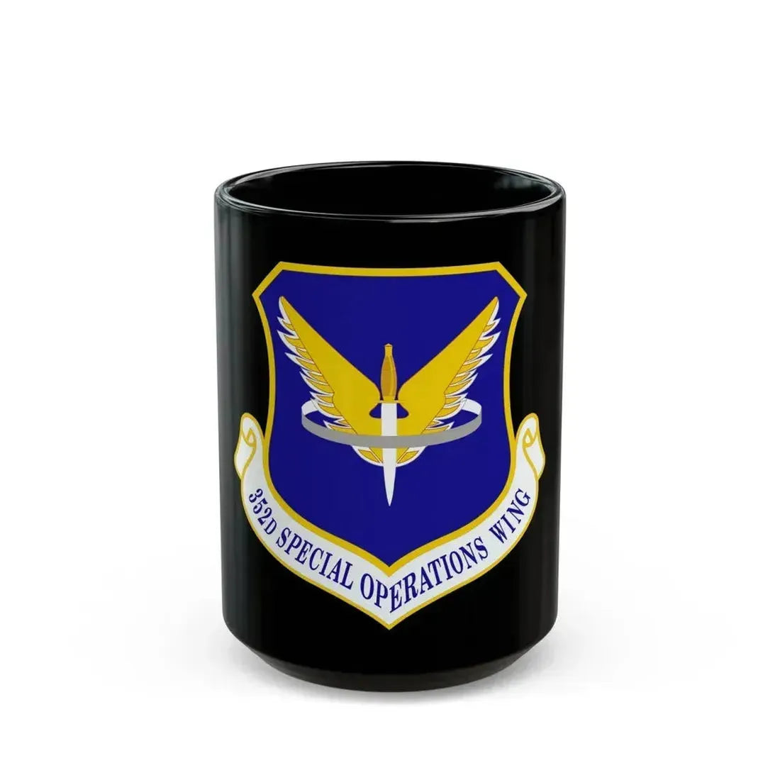 352 Special Operations Wing AFSOC (U.S. Air Force) Black Coffee Mug ...