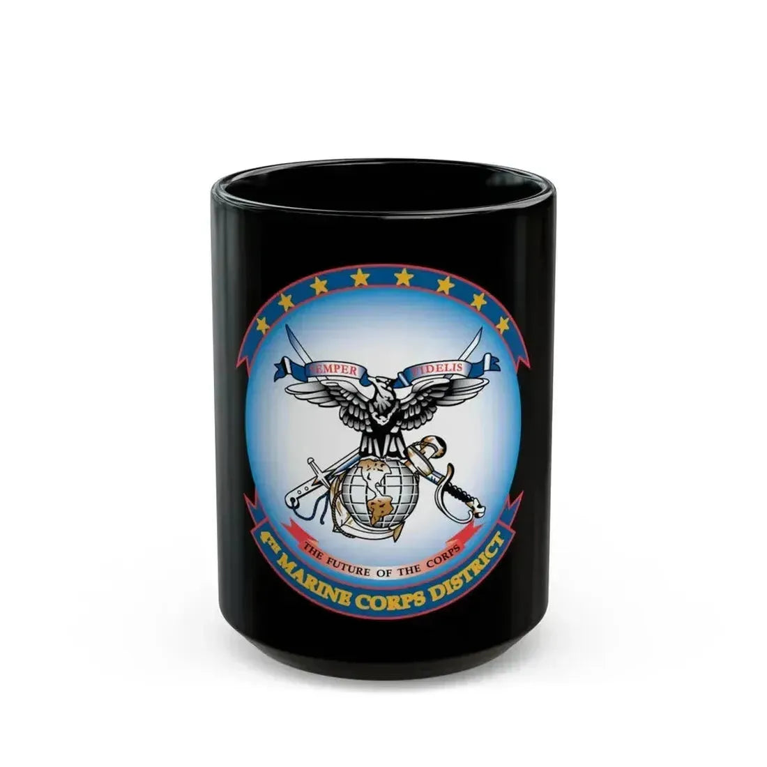 4th Marine Crps (USMC) Black Coffee Mug | Shop Unique Drinkware at ...