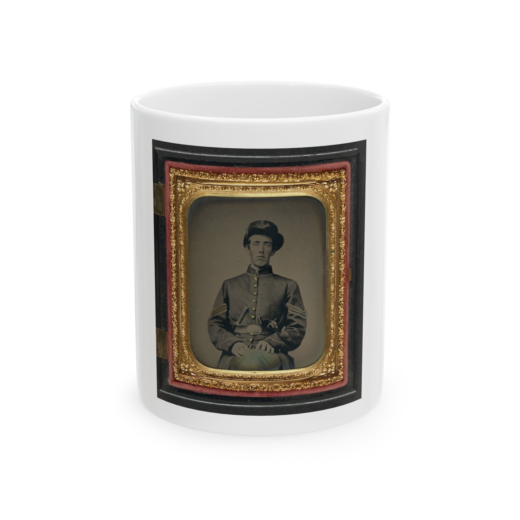 Unidentified Soldier In Union Sergeant's Uniform And Hardee Hat With ...