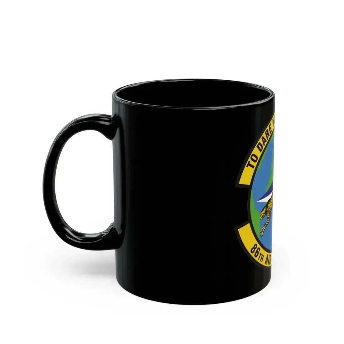 86th Air Mobility Squadron (U.S. Air Force) Black Coffee Mug | Shop ...