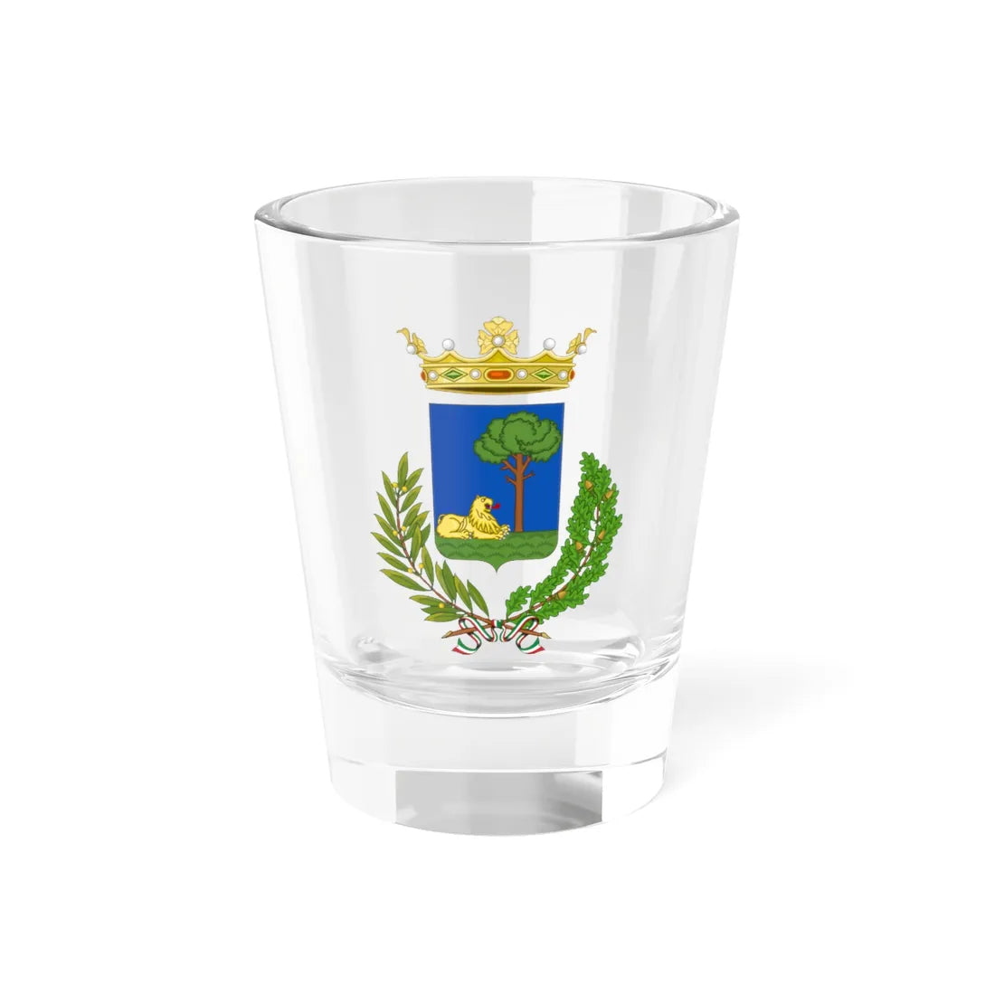 Alfonsine-Stemma (Italy) (Coat of Arms) Shot Glass 1.5oz – Go Mug Yourself