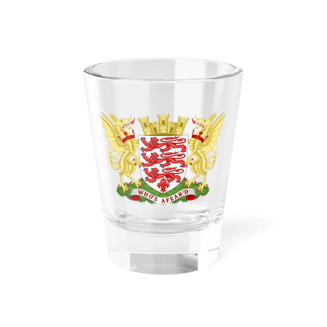 Arms of Dorset County Council (England) (Coat of Arms) Shot Glass 1.5o ...