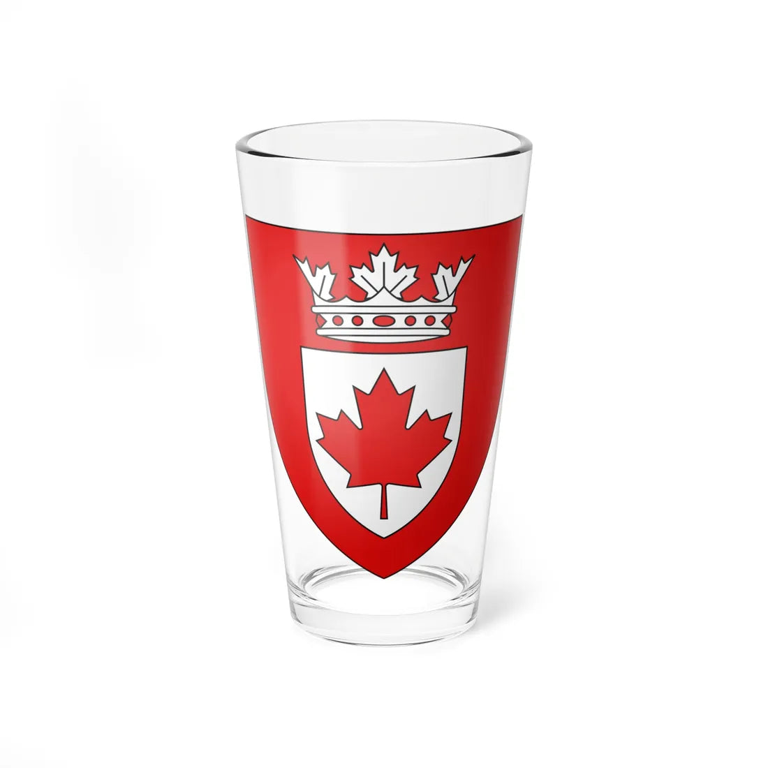 Blason CA Chief Herald of Canada (Canada) (Coat of Arms) Pint Glass 16 ...