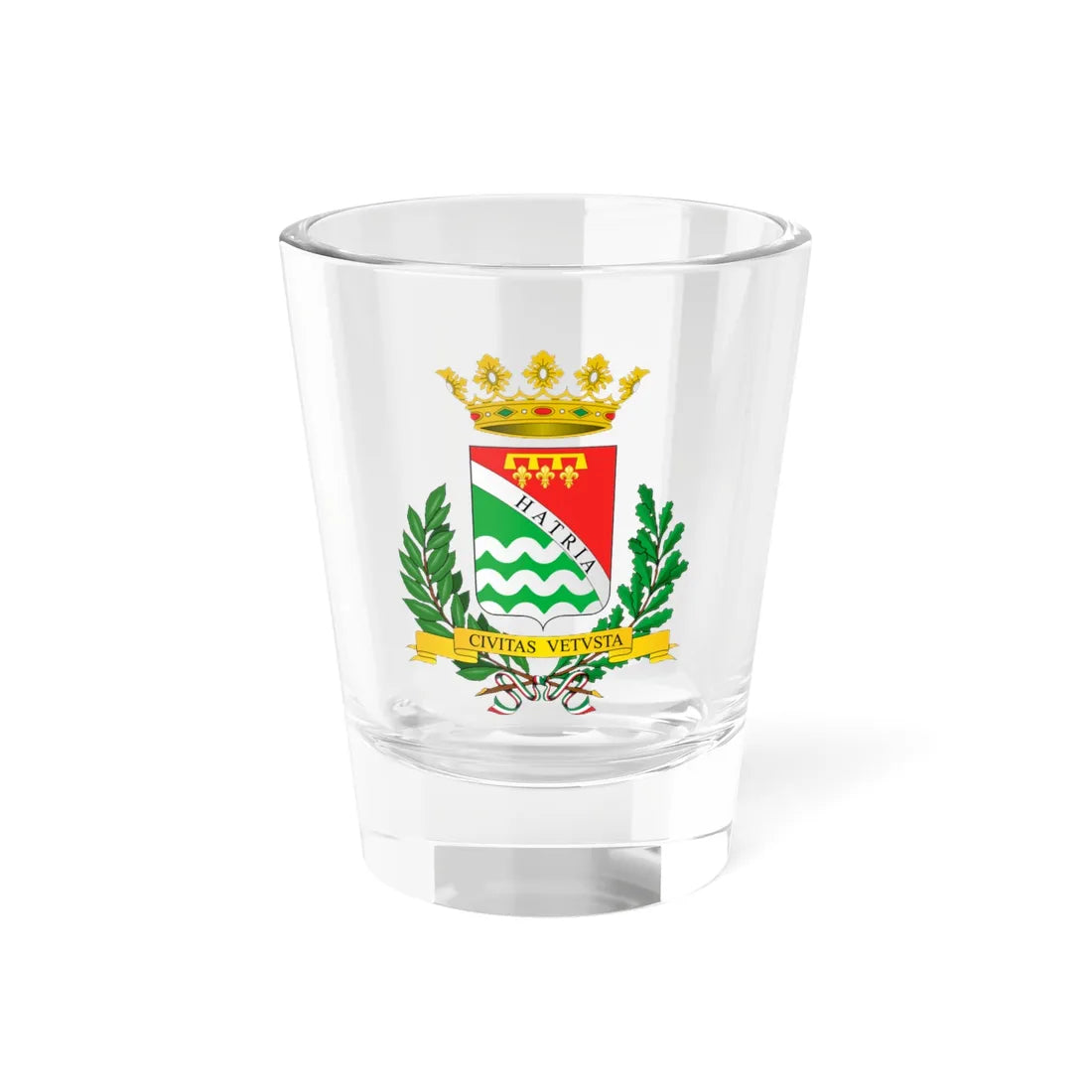 Coat of Arms of Atri (Italy) (Coat of Arms) Shot Glass 1.5oz – Go Mug ...