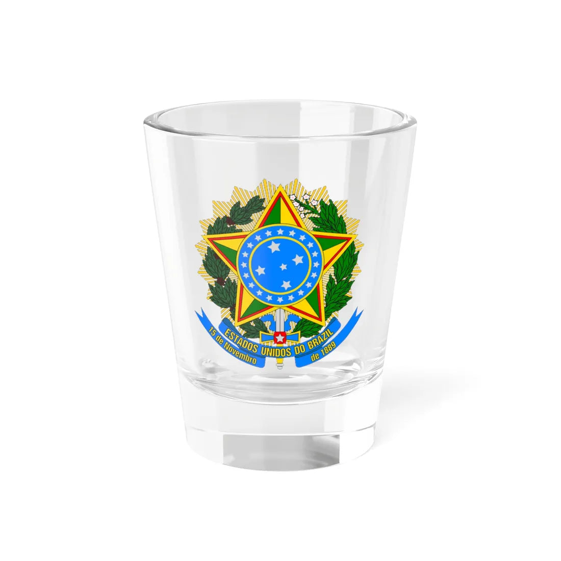 Coat of arms of Brazil 1889-1968 (Brazil) (Coat of Arms) Shot Glass 1 ...