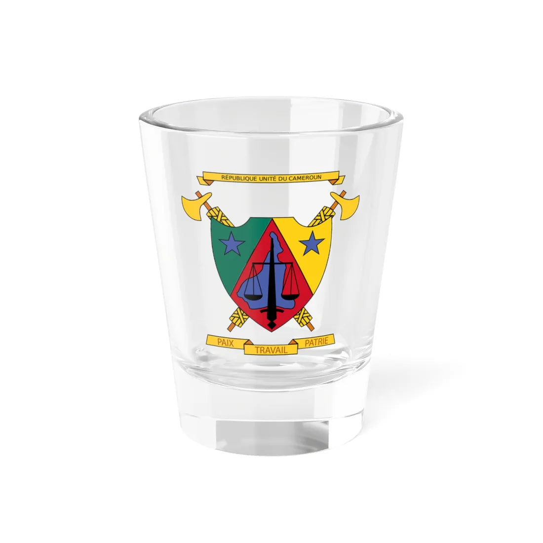 Coat of arms of Cameroon 1972-1975 (Cameroon) (Coat of Arms) Shot Glas ...