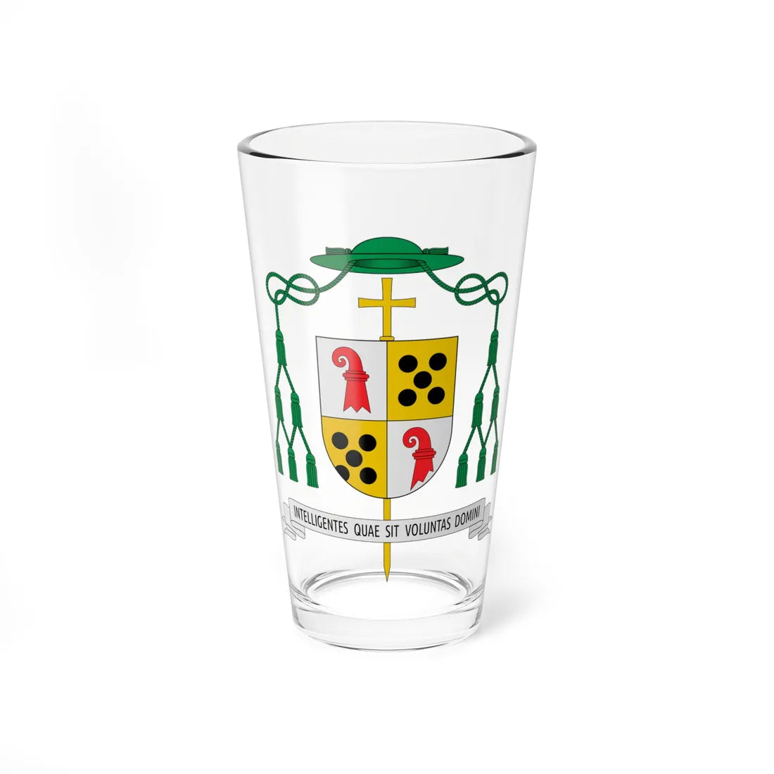 Coat of arms of Felix Gmür (Switzerland) (Coat of Arms) Pint Glass 16o ...
