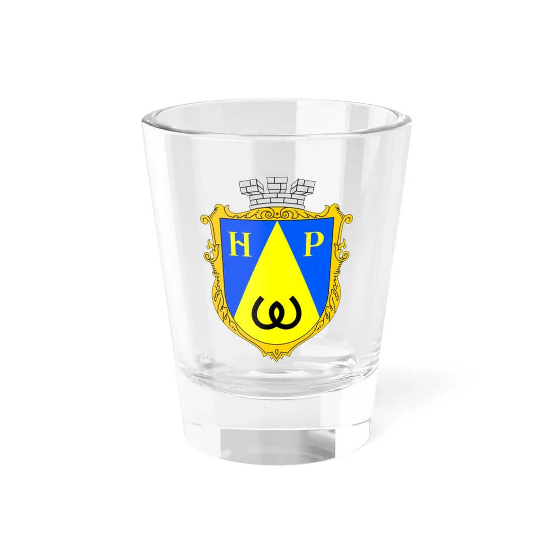 Coat of Arms of Novyi Rozdil (Ukraine) (Coat of Arms) Shot Glass 1.5oz ...