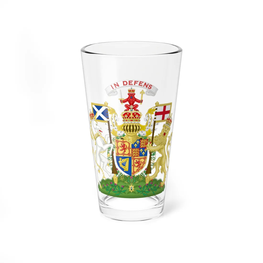 Coat of Arms of Scotland 1603-1649 (Scotland) (Coat of Arms) Pint Glas ...