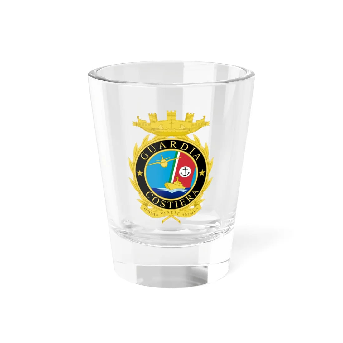 Coat of arms of the Italian Coast Guard (Italy) (Coat of Arms) Shot Gl ...
