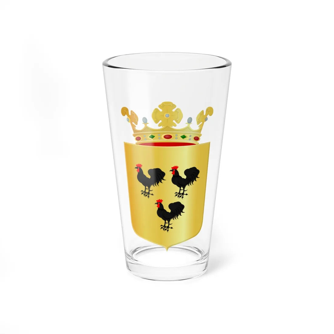 Coat of arms of Woudenberg (Netherlands) (Coat of Arms) Pint Glass 16o ...
