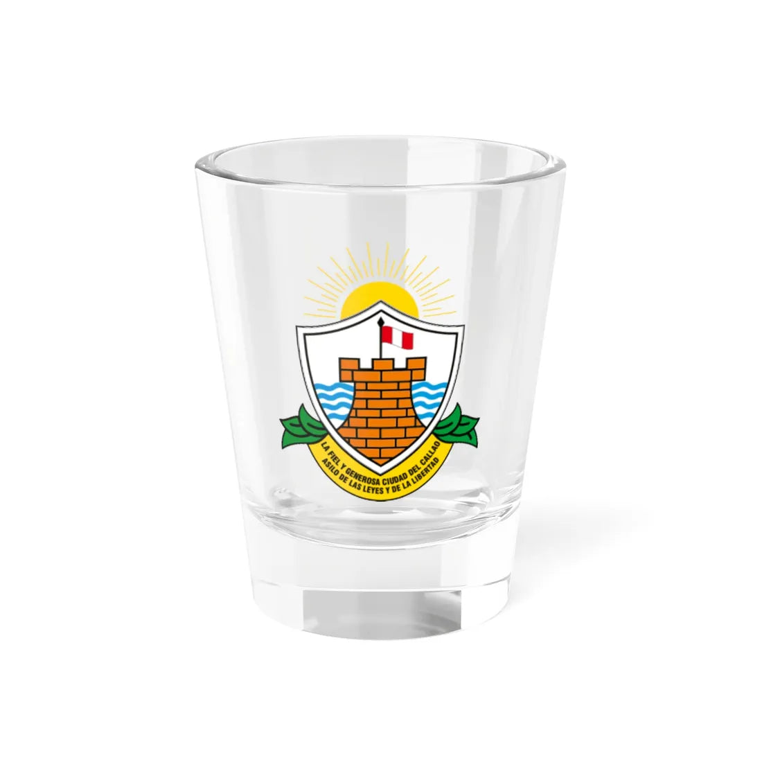 Escudo Callao (Peru) (Coat of Arms) Shot Glass 1.5oz – Go Mug Yourself
