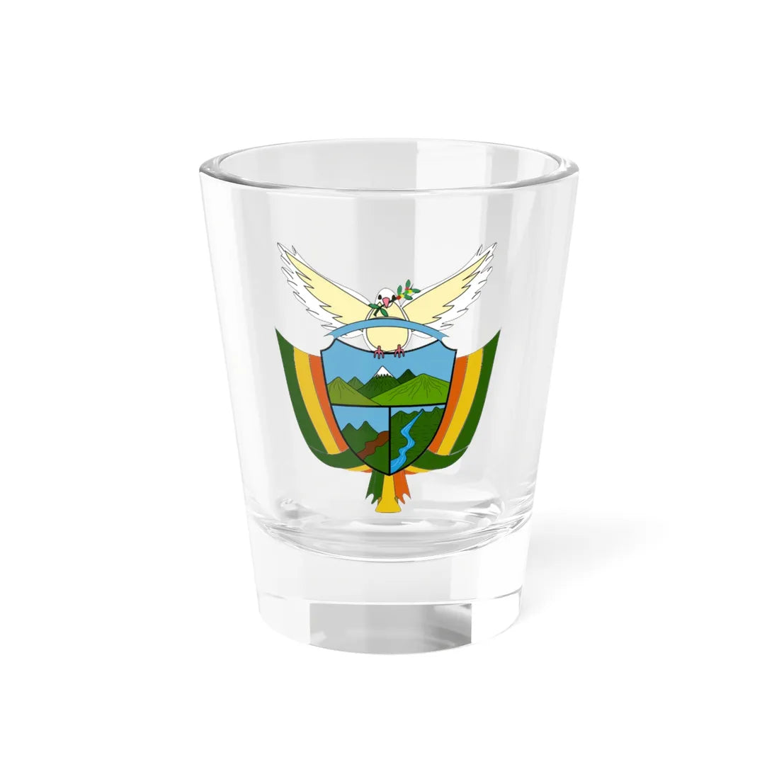 Escudo de Ataco - Tolima (Colombia) (Coat of Arms) Shot Glass 1.5oz ...