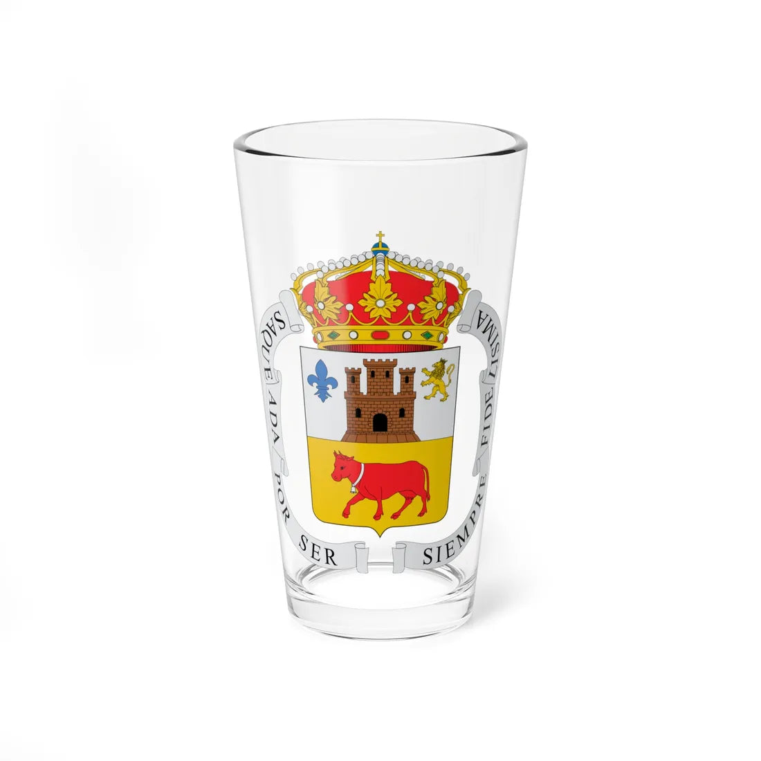 Escudo de Borja (Spain) (Coat of Arms) Pint Glass 16oz – Go Mug Yourself