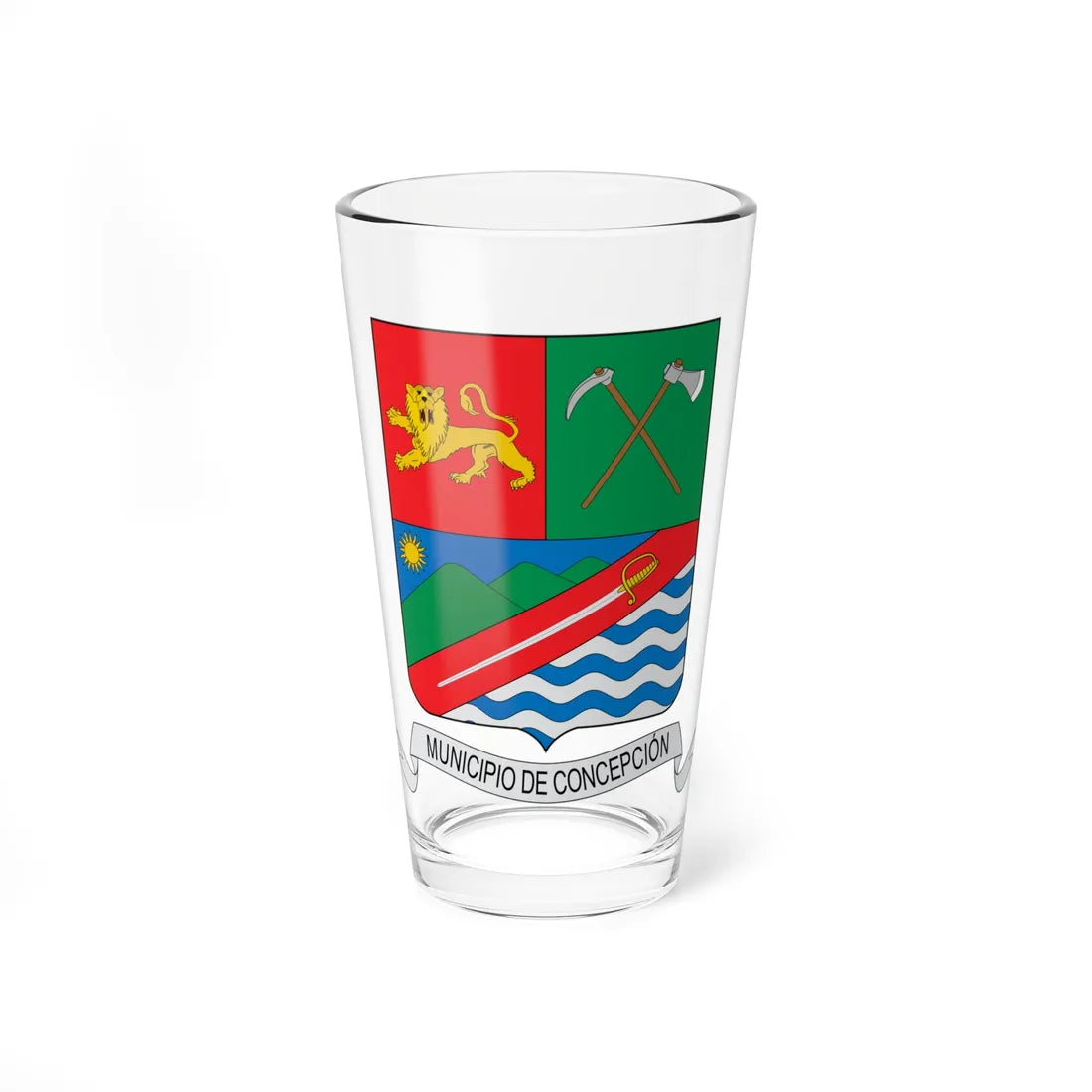 Escudo de Concepción Antioquia (Colombia) (Coat of Arms) Pint Glass 16 ...