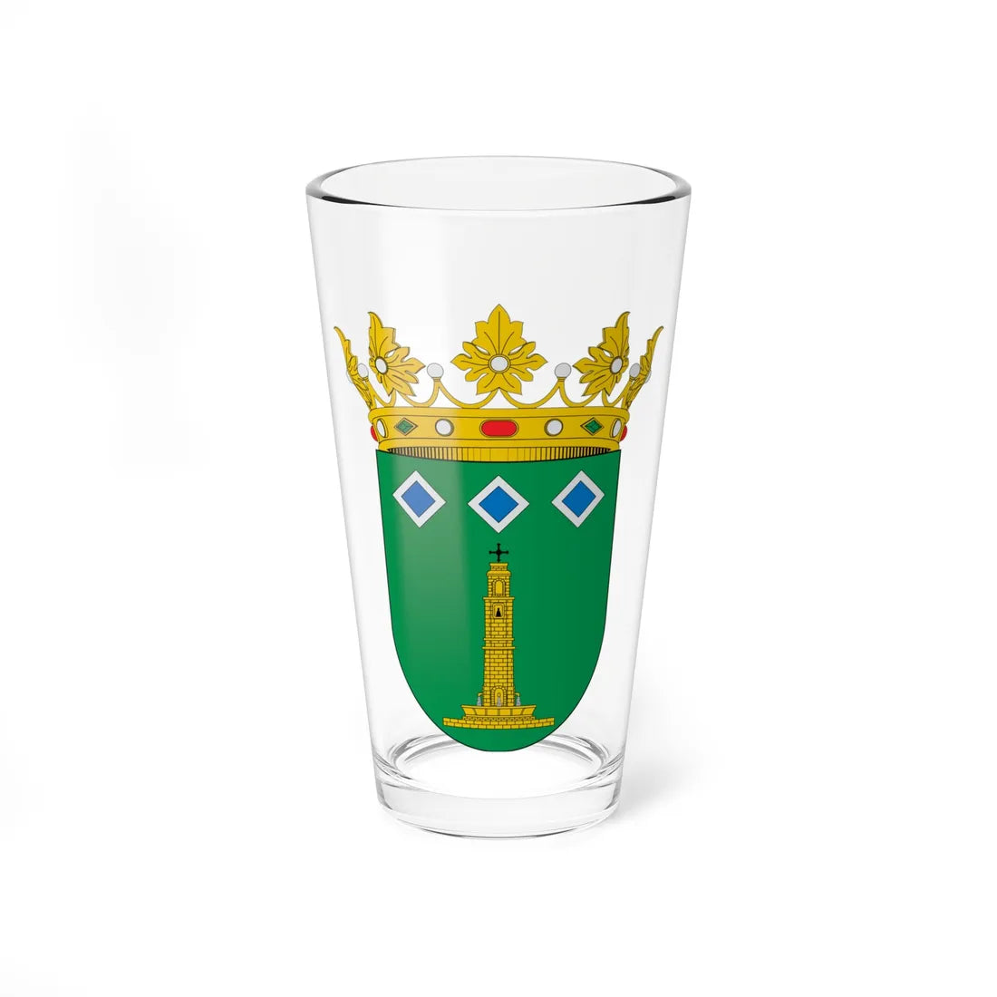 Escudo de Jaraba (Spain) (Coat of Arms) Pint Glass 16oz – Go Mug Yourself