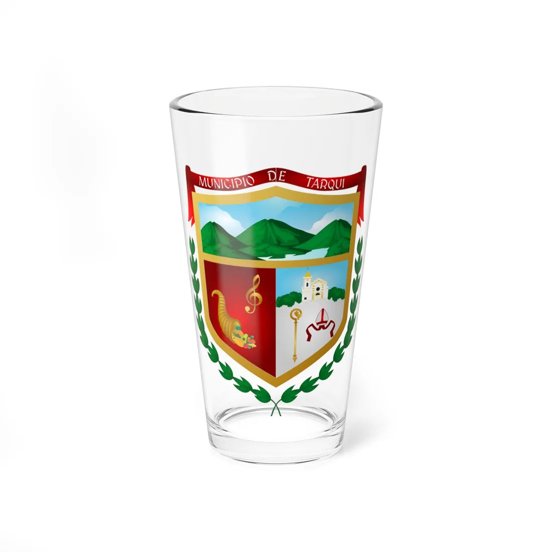 Escudo de Tarqui Huila (Colombia) (Coat of Arms) Pint Glass 16oz – Go ...