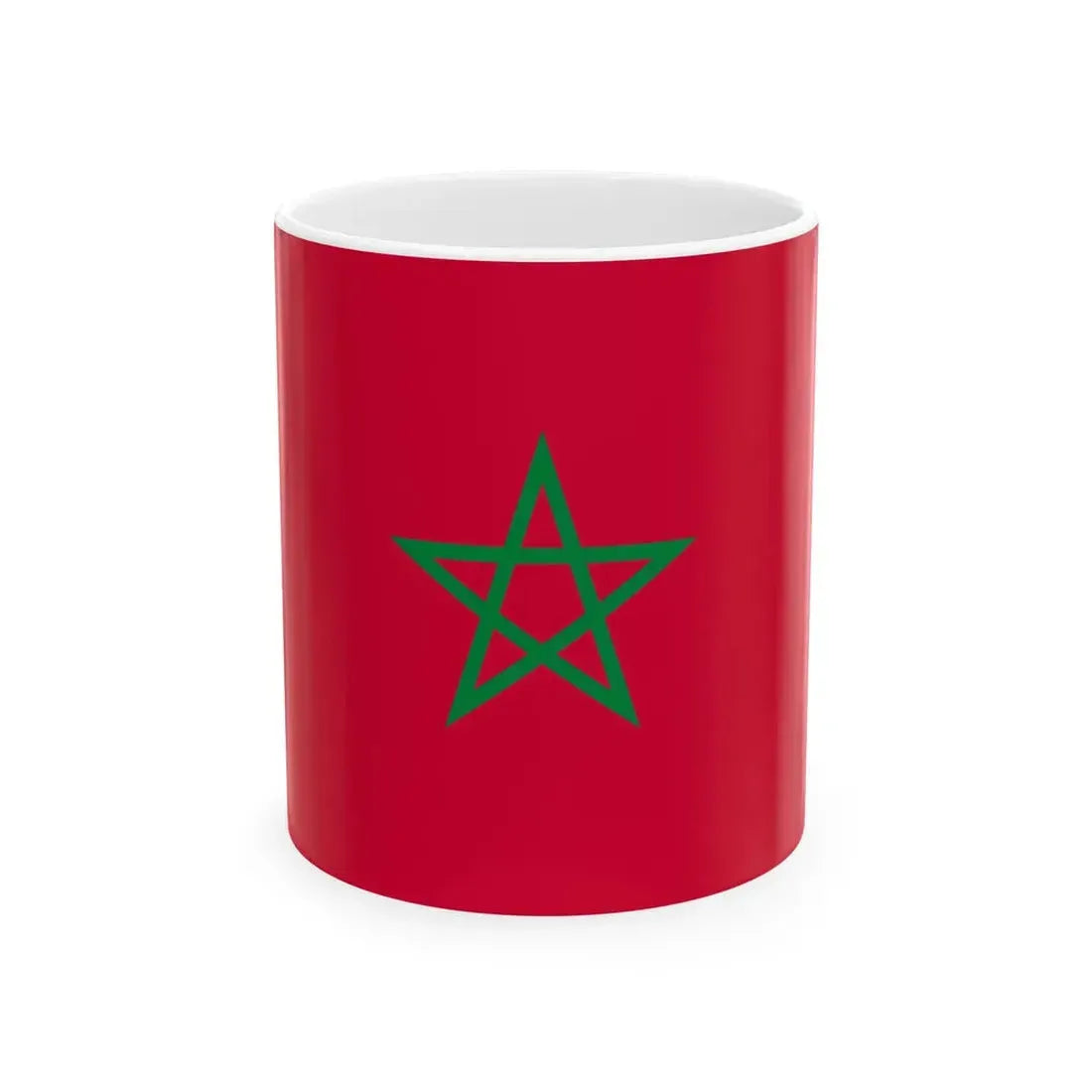 Flag of Morocco Pantone (Morocco) White Coffee Mug | Shop Unique ...