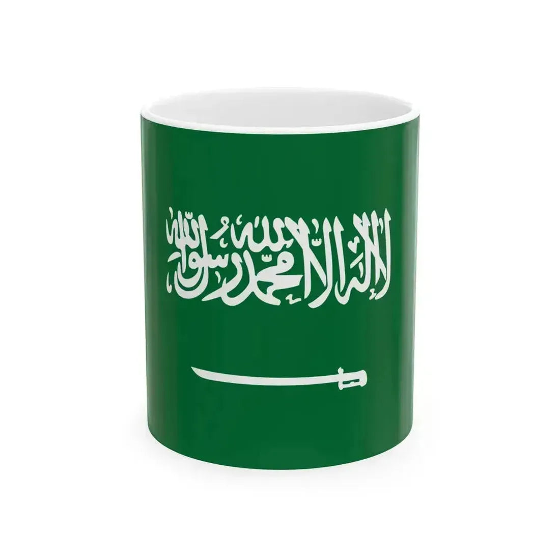 Flag of Saudi Arabia type 3 (Saudi Arabia) White Coffee Mug | Shop ...