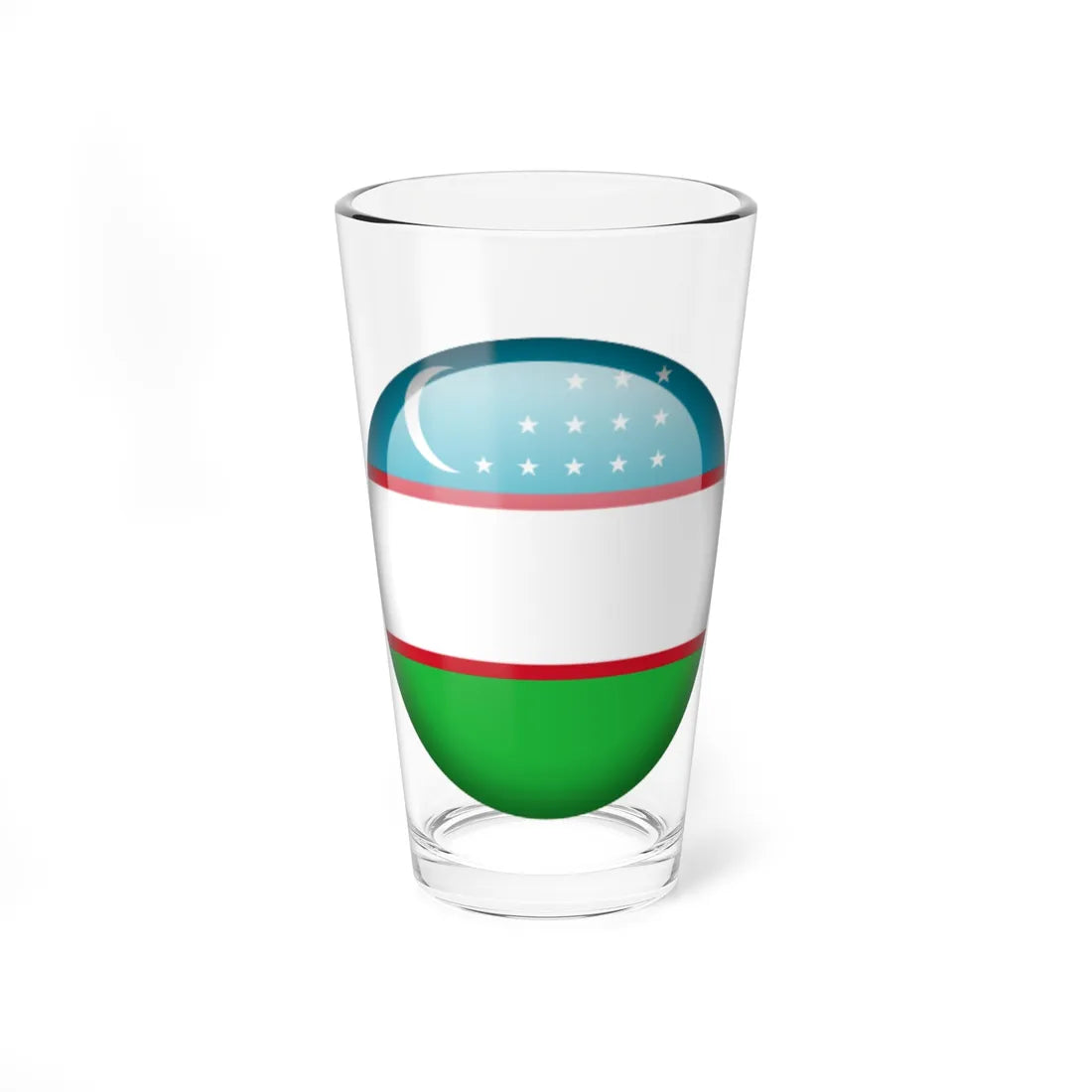 Flag orb Uzbekistan (Uzbekistan) Pint Glass 16oz – Go Mug Yourself