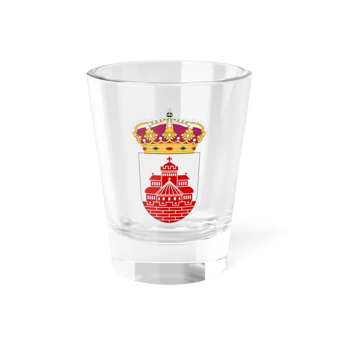 HMS Helsingborg vapen (Sweden) (Coat of Arms) Shot Glass 1.5oz – Go Mug ...