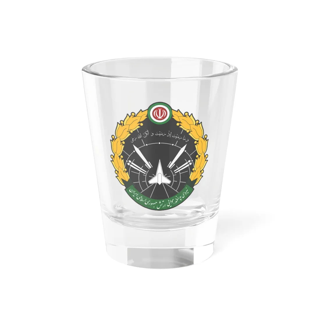 IRI Air Defence Seal New (Iran) (Coat of Arms) Shot Glass 1.5oz – Go ...