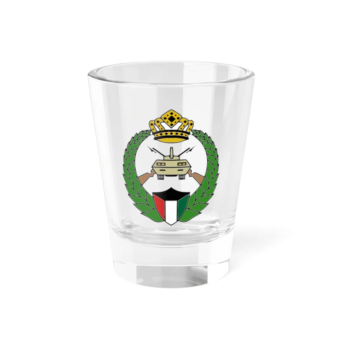 Kuwaiti National Guard Emblem (Kuwait) (Coat of Arms) Shot Glass 1.5oz ...