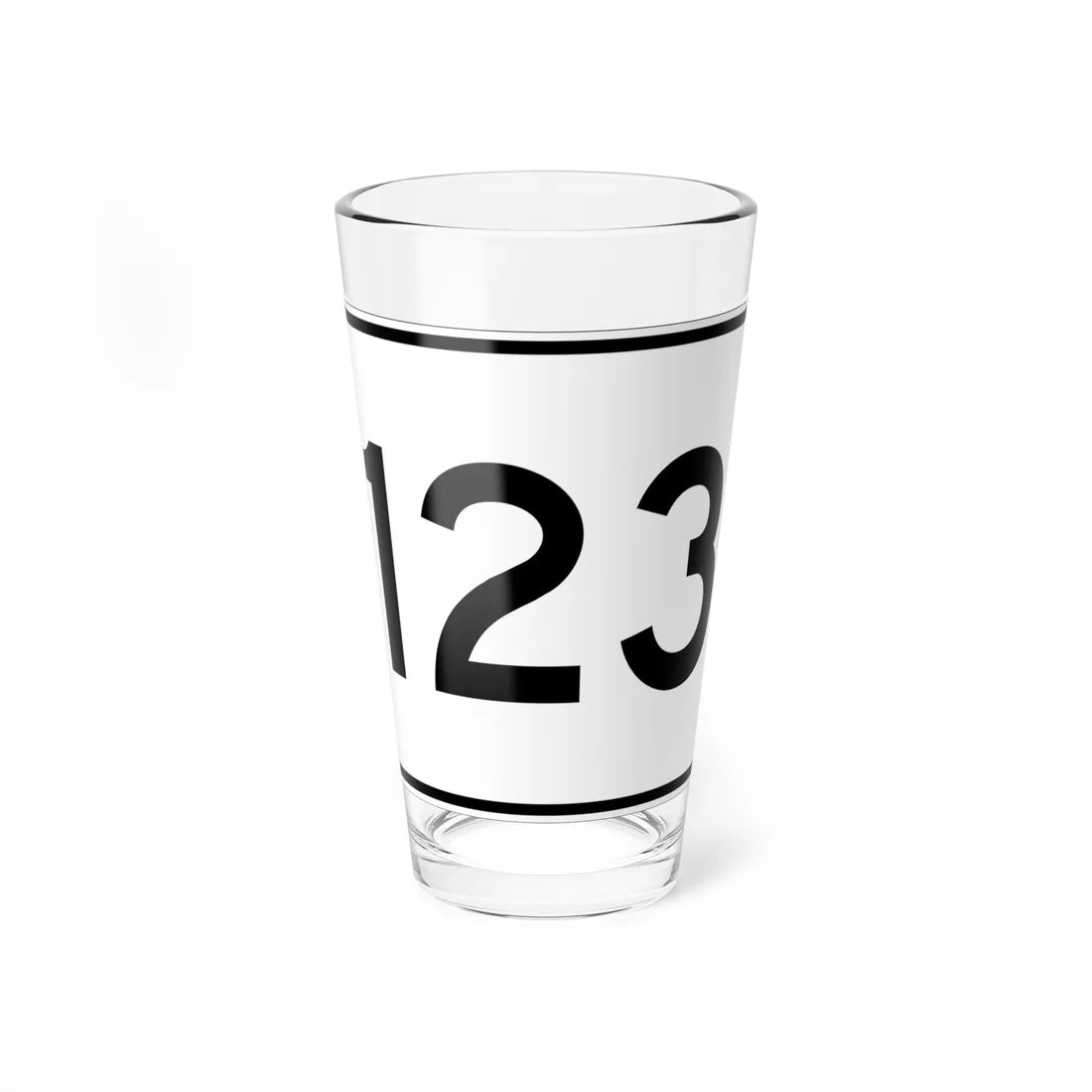 MA Route 123 (Massachusetts) (Road Sign) Pint Glass 16oz – Go Mug Yourself