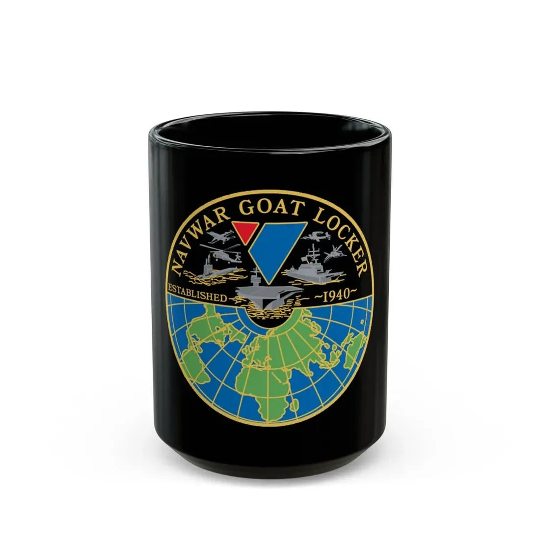 NAVWAR Goat Locker (U.S. Navy) Black Coffee Mug | Shop Unique Drinkware ...