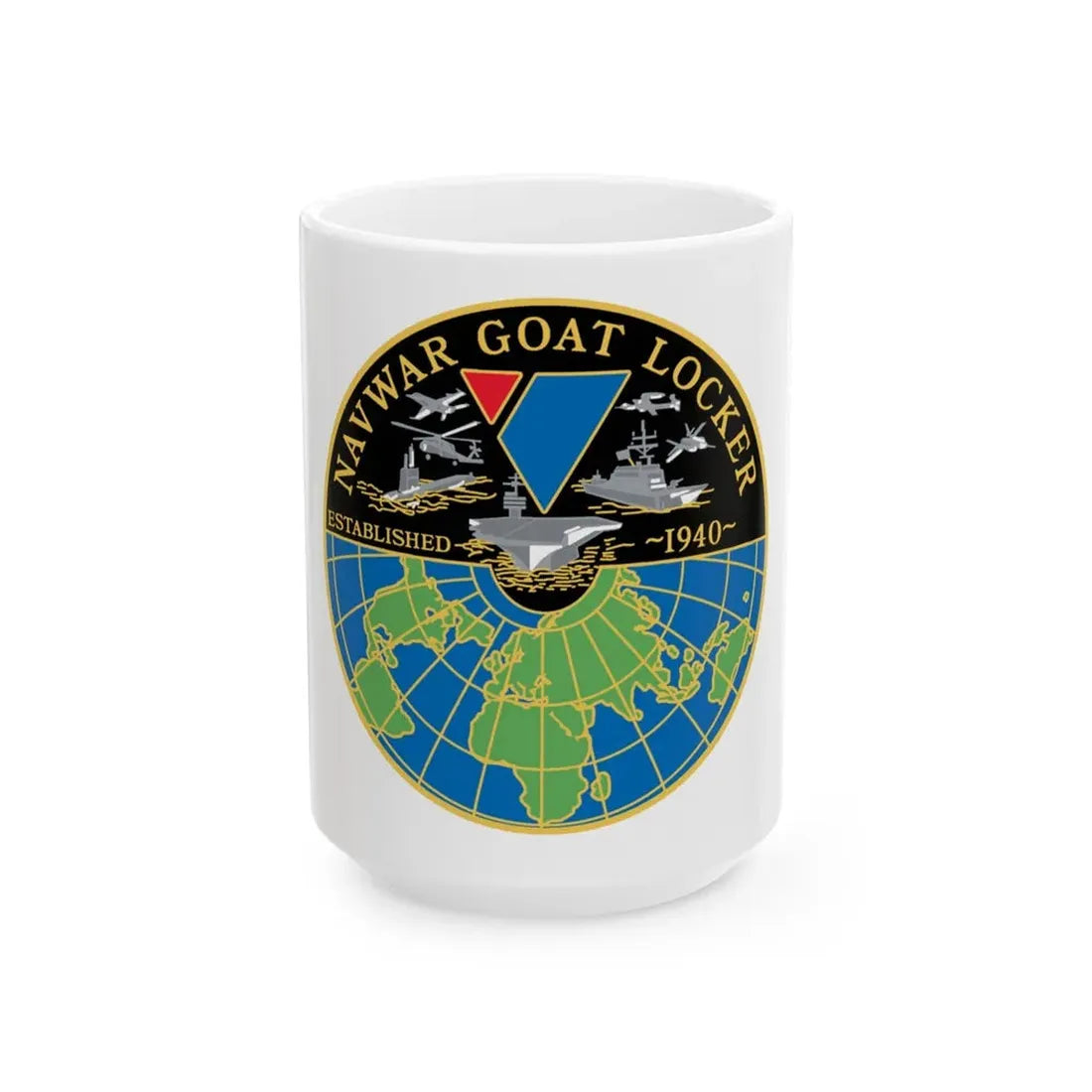 NAVWAR Goat Locker (U.S. Navy) White Coffee Mug | Shop Unique Drinkware ...