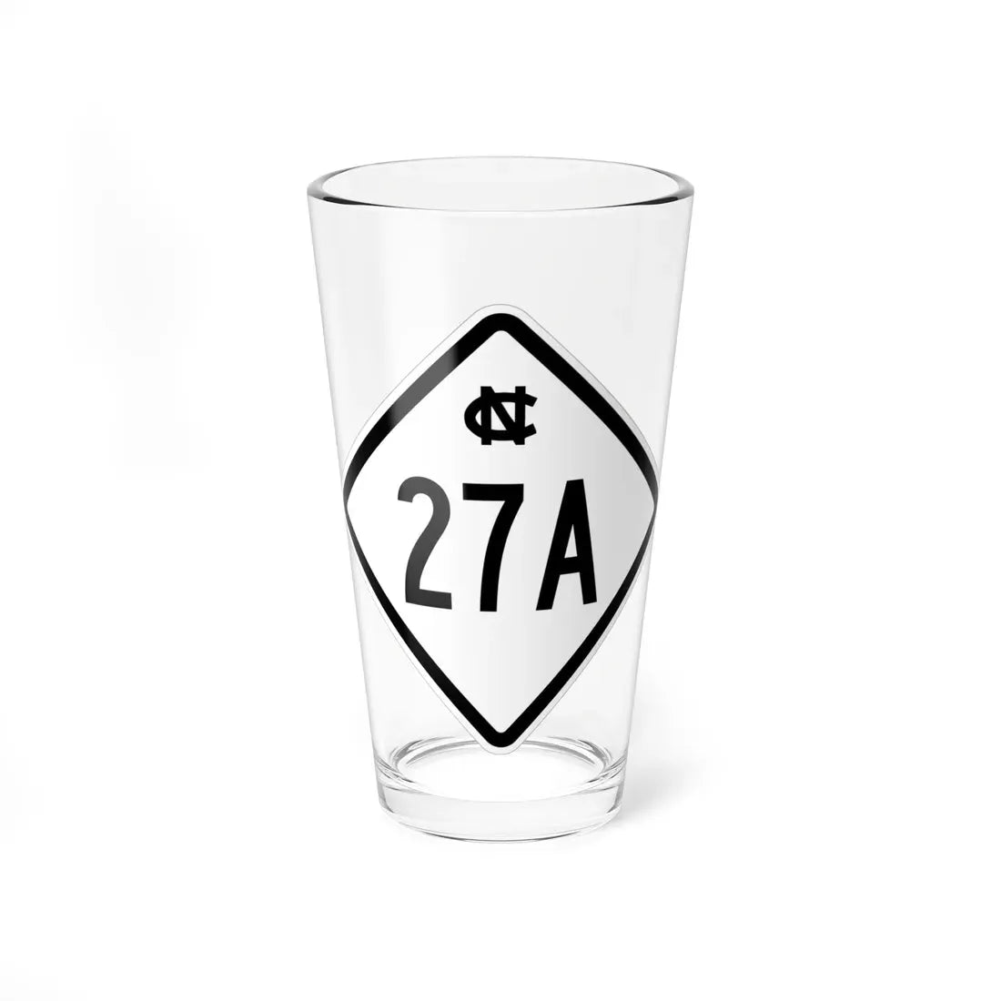 NC 27A 1957 (North Carolina) (Road Sign) Pint Glass 16oz – Go Mug Yourself