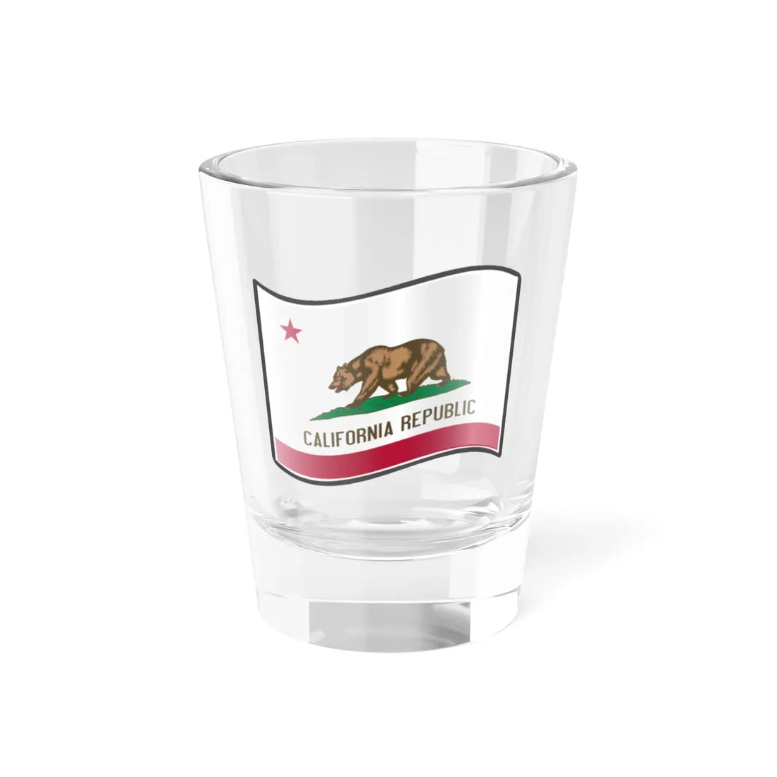 Nuvola California flag (United States) Shot Glass 1.5oz – Go Mug Yourself