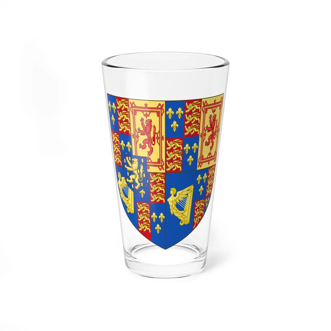 Royal Arms of England 1689-1694 (England) (Coat of Arms) Pint Glass 16 ...