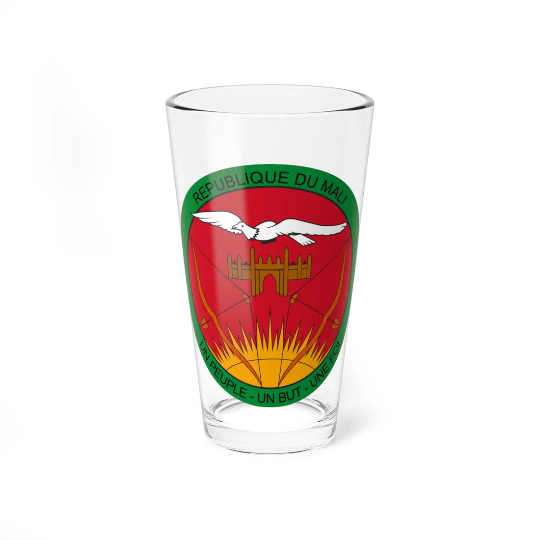 Seal of Mali 1961-1982 (Mali) (Coat of Arms) Pint Glass 16oz – Go Mug ...