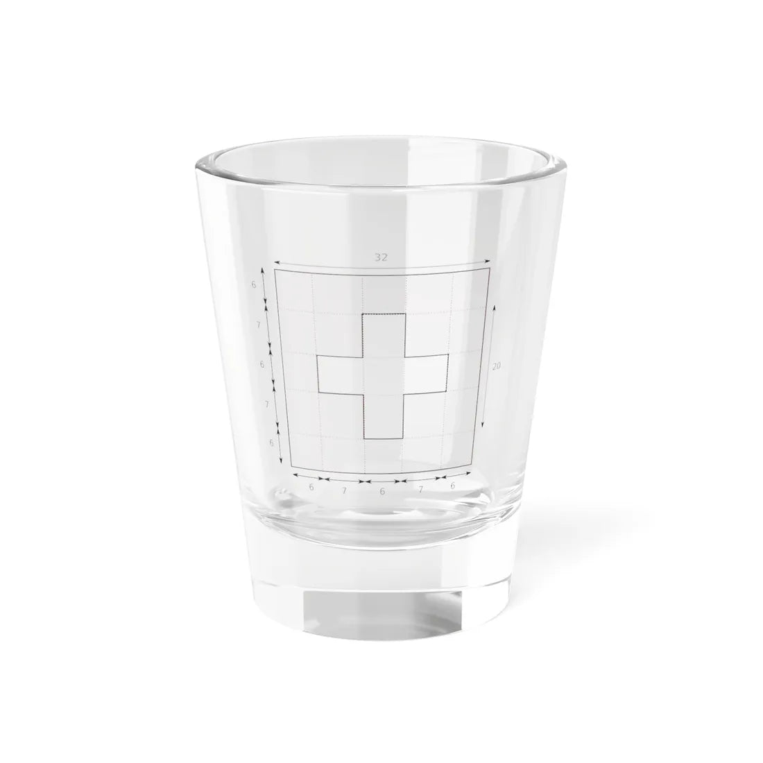 Swiss Flag Specifications (Switzerland) Shot Glass 1.5oz – Go Mug Yourself