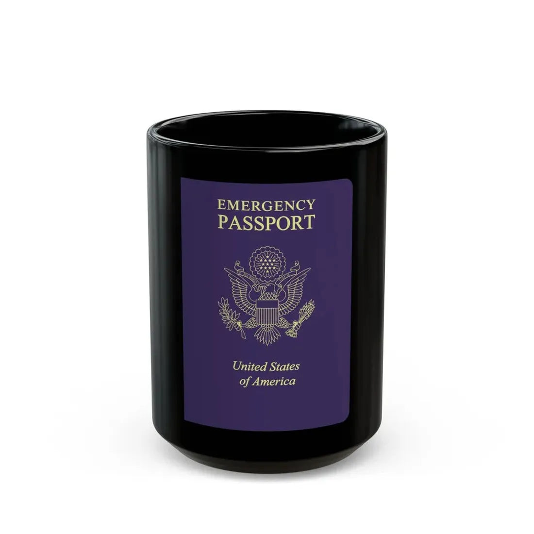 United States Emergency Passport - Black Coffee Mug | Shop Unique ...