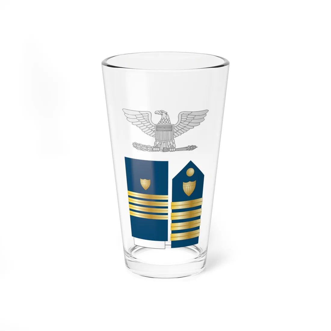 USCG O 6 insignia (United States) (Military Rank) Pint Glass 16oz – Go ...