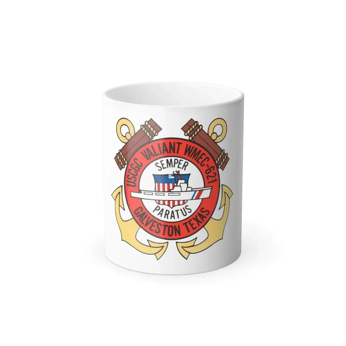 USCGC Valiant WMEC 621 (U.S. Coast Guard) Color Changing Coffee Mug ...