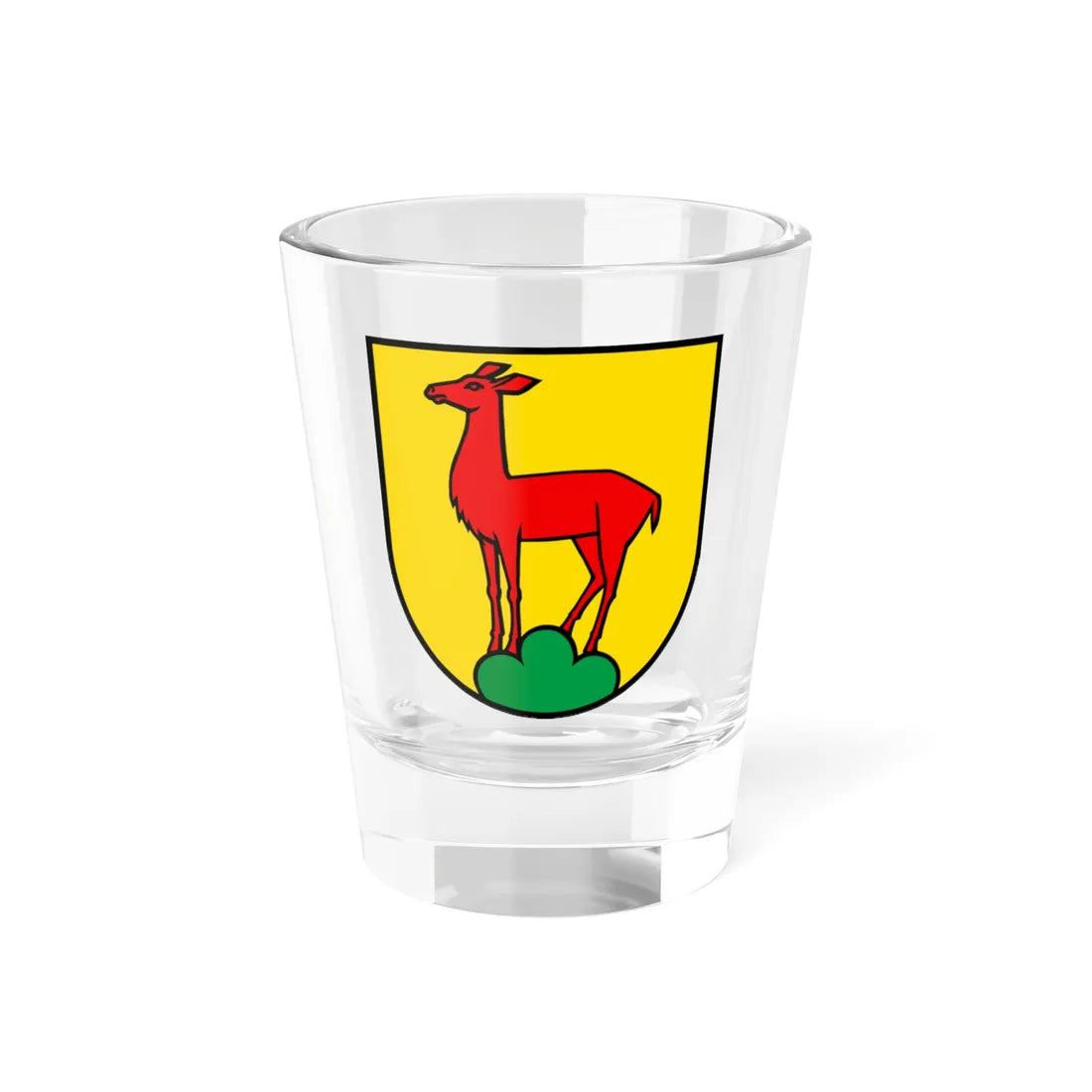 Wappen Gipf-Oberfrick (Switzerland) (Coat of Arms) Shot Glass 1.5oz ...